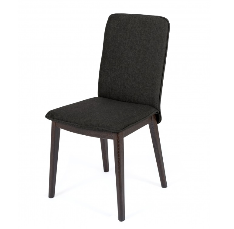 Ēdamistabas krēsli Adra - Ozola masīvkoka krēsli ar audumu apdari.